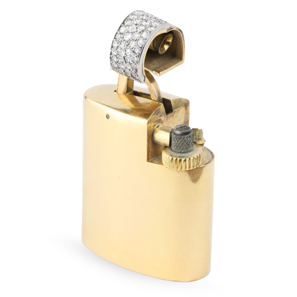 Cartier Gold and Diamond Lighter - FD Gallery