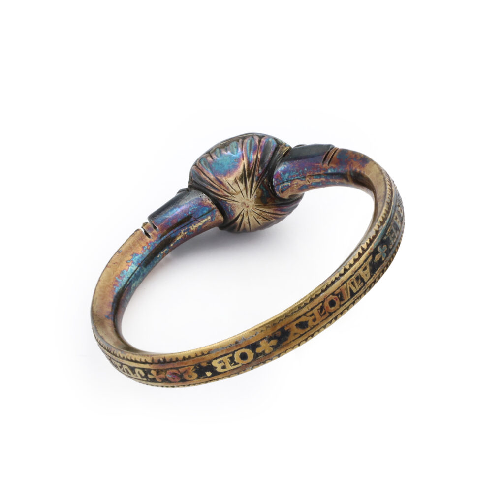 Antique Memento Mori Diamond and Enamel Ring - FD Gallery